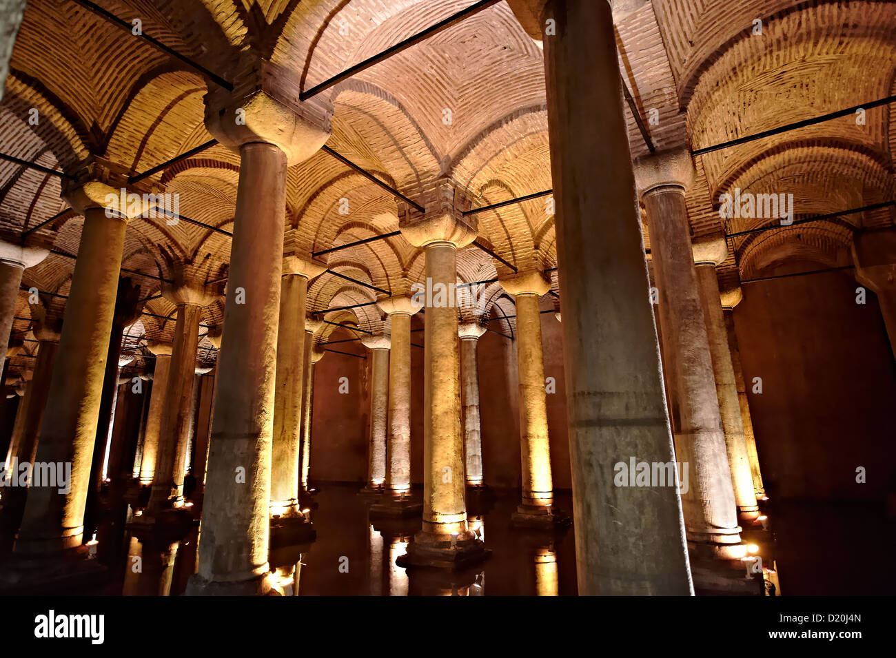 Basilica Cisterns for water storage built in the 6th century during the ...