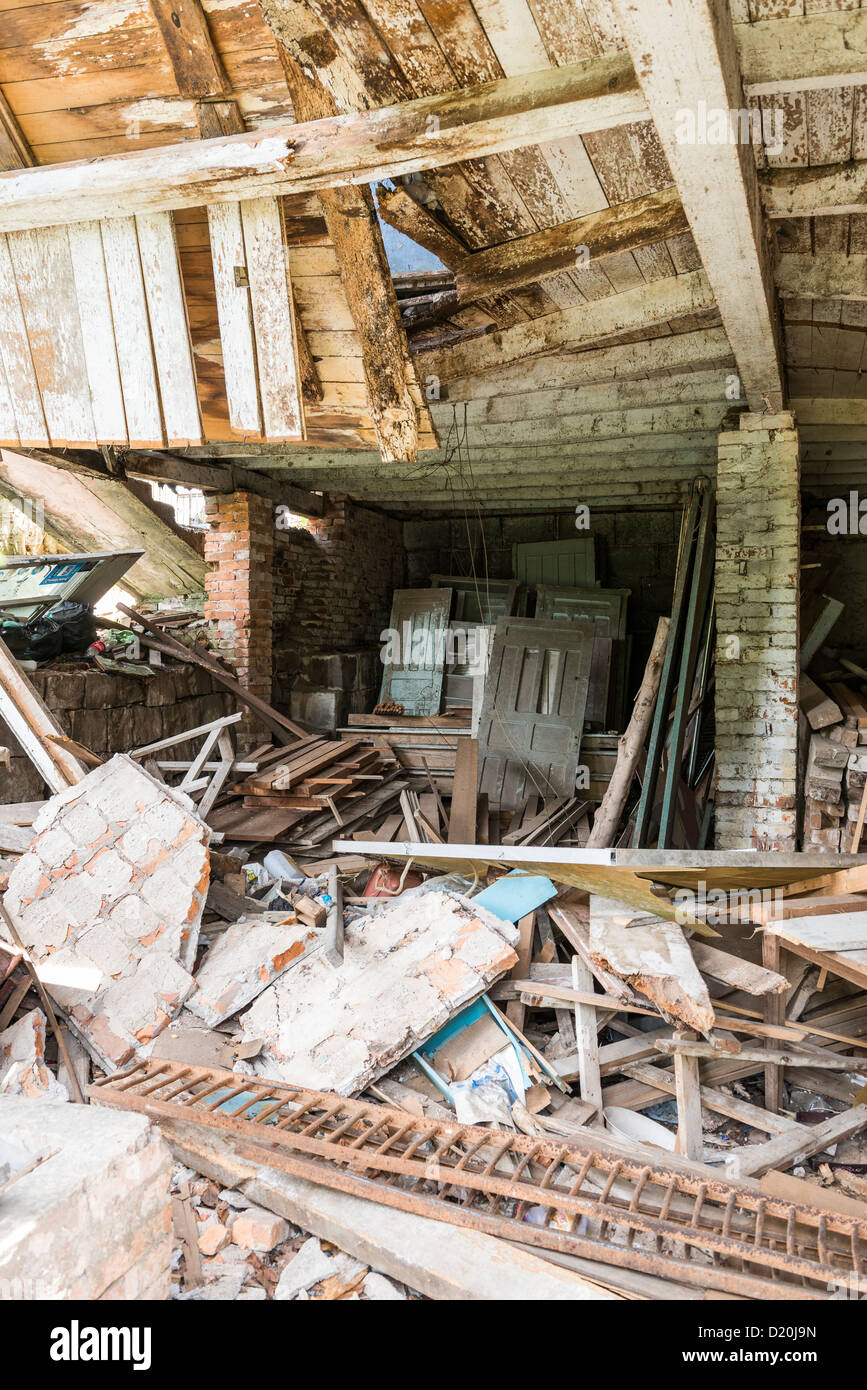 Inside shot of derelict building Stock Photo - Alamy