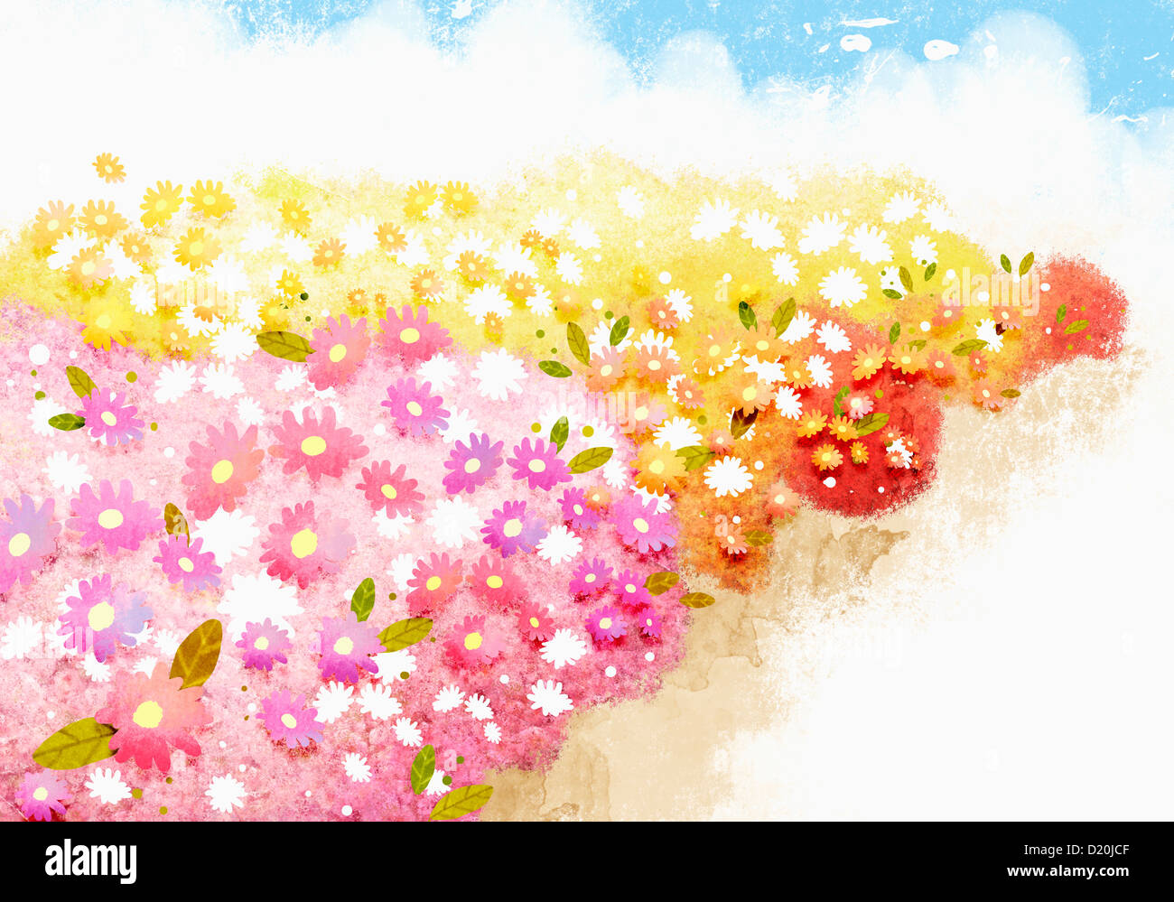 a field of colorful flowers Stock Photo - Alamy