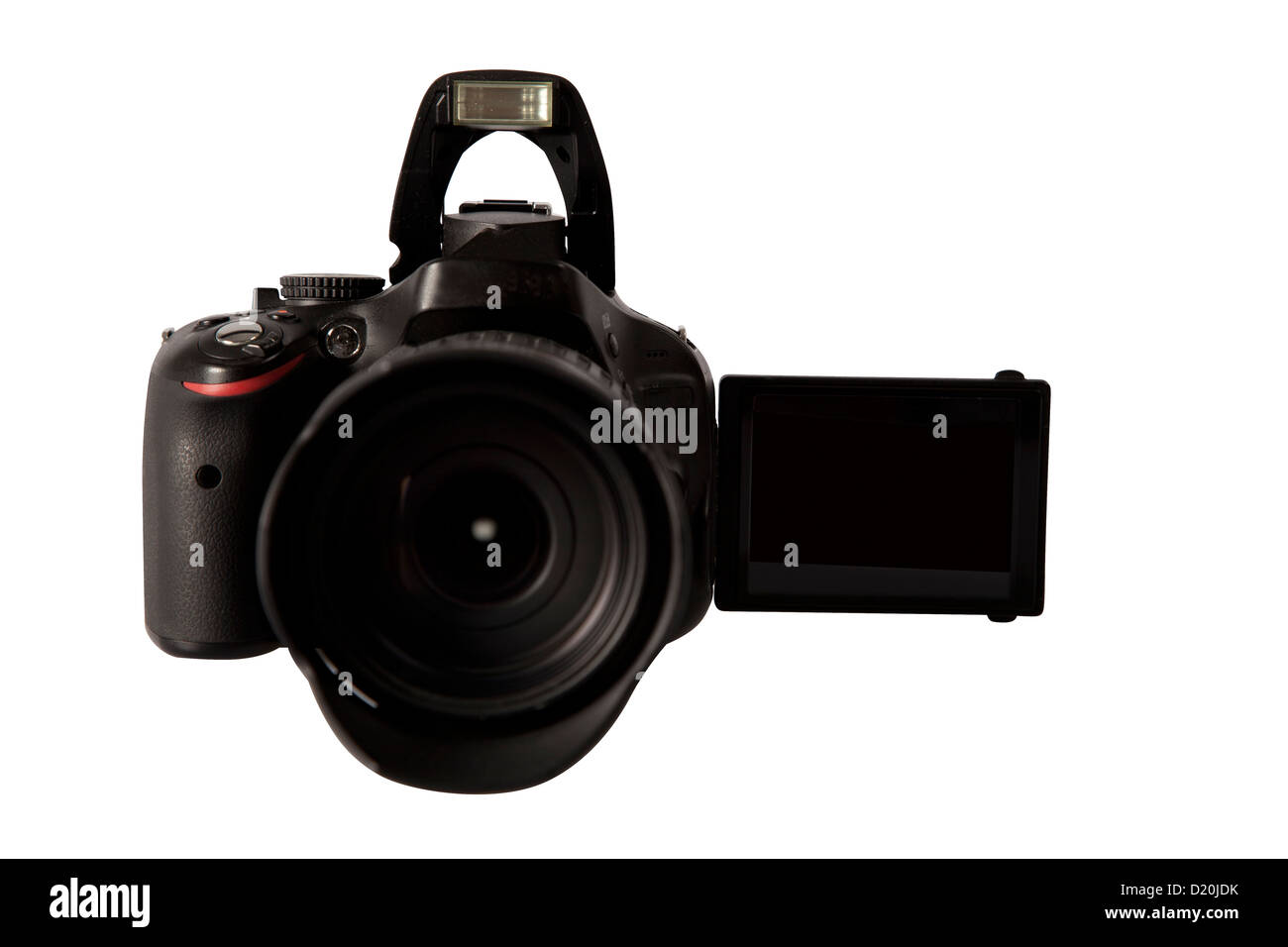 dslr with internal flash and screen Stock Photo - Alamy