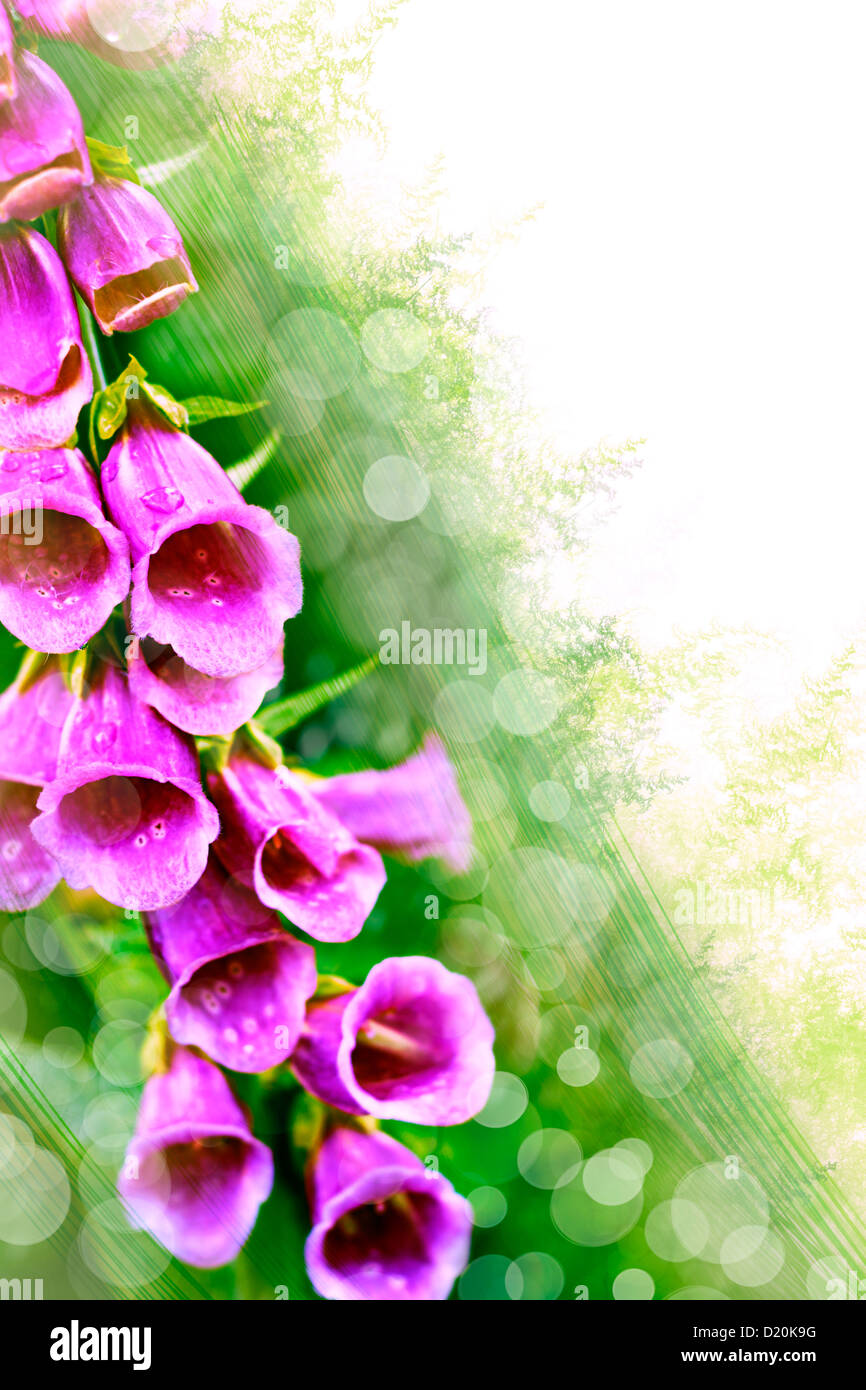 Art abstract background with spring floral motive for design Stock ...