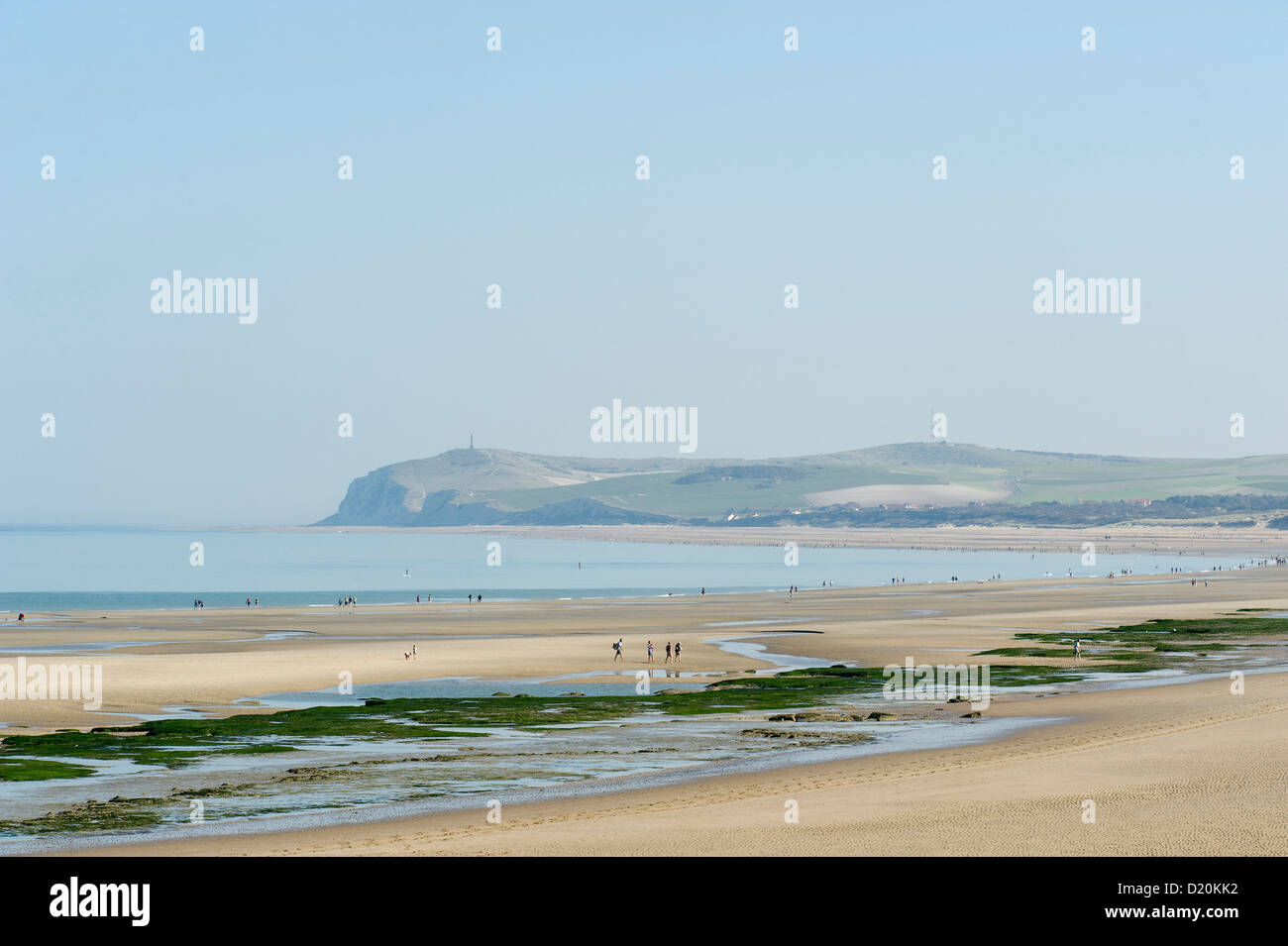 View of Opal coast with Cap Nez-Blanc, Cap Nez-Blanc, Boulogne-sur-Mer ...