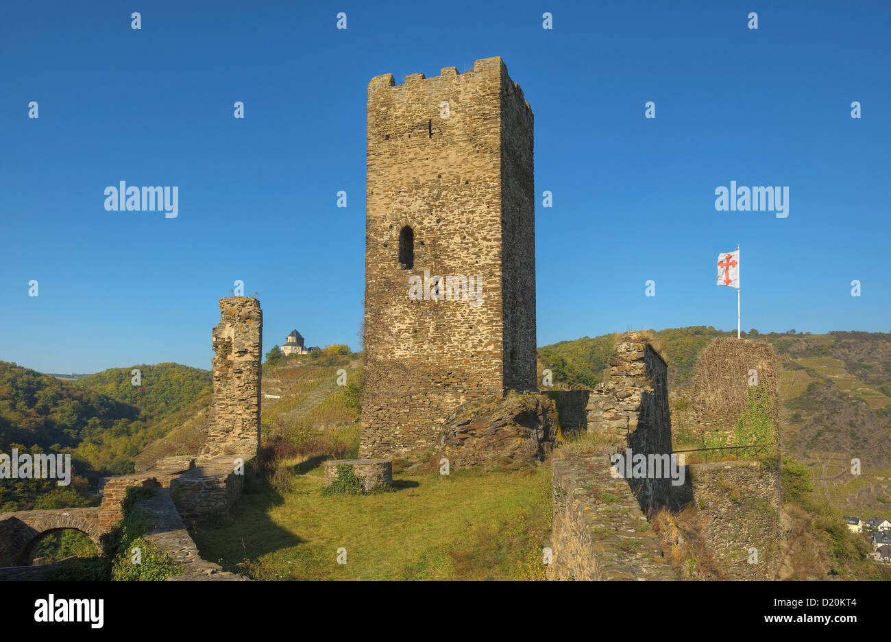 Lower and upper castle, Kobern-Gondorf, Rhineland Palatinate, Germany ...