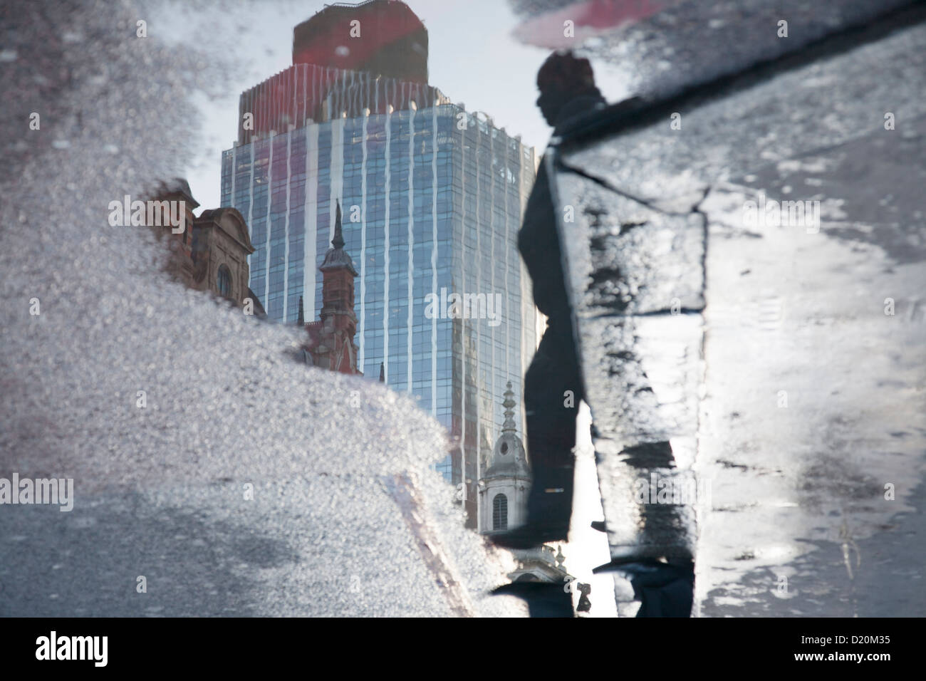 Man rain puddle hi-res stock photography and images - Alamy