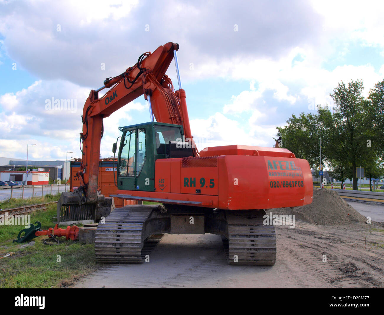 The O&K RH 9.5 is a hydraulic excavator, known for its power and ...