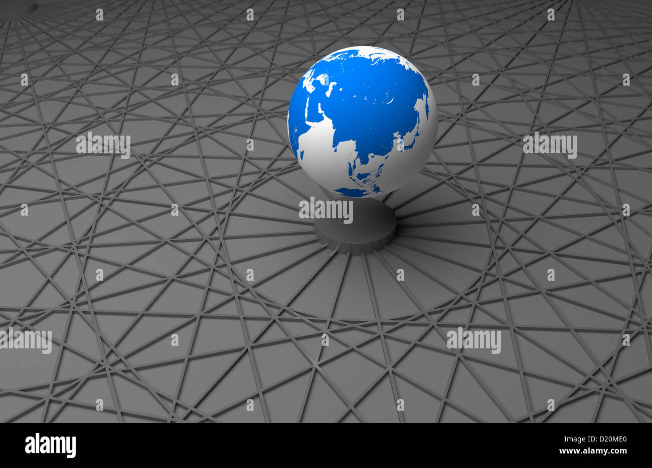 Globe network lines hi-res stock photography and images - Alamy