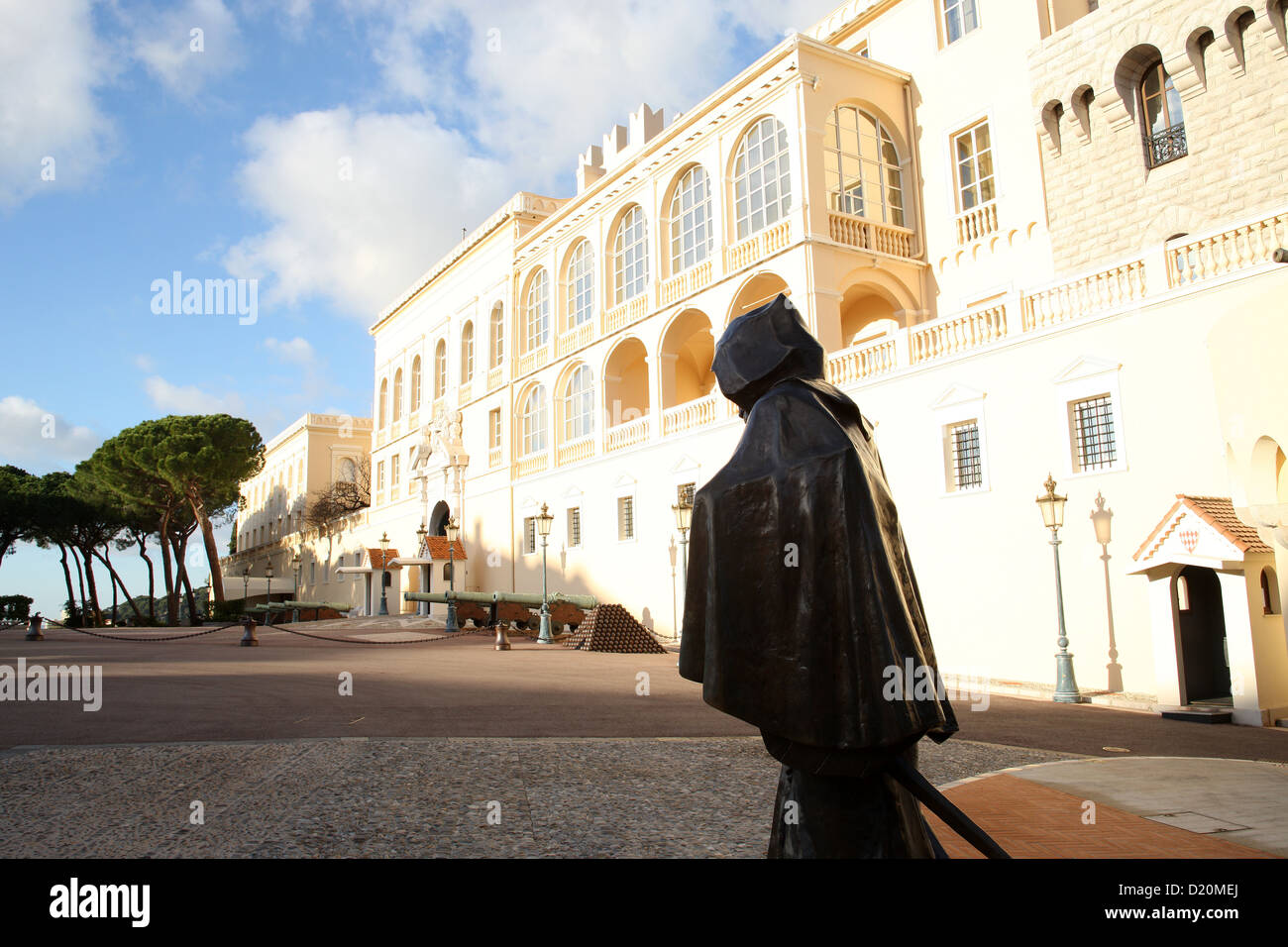 "The Palace of Monte Carlo" Monaco Italy and the Grimaldi Statue Stock ...