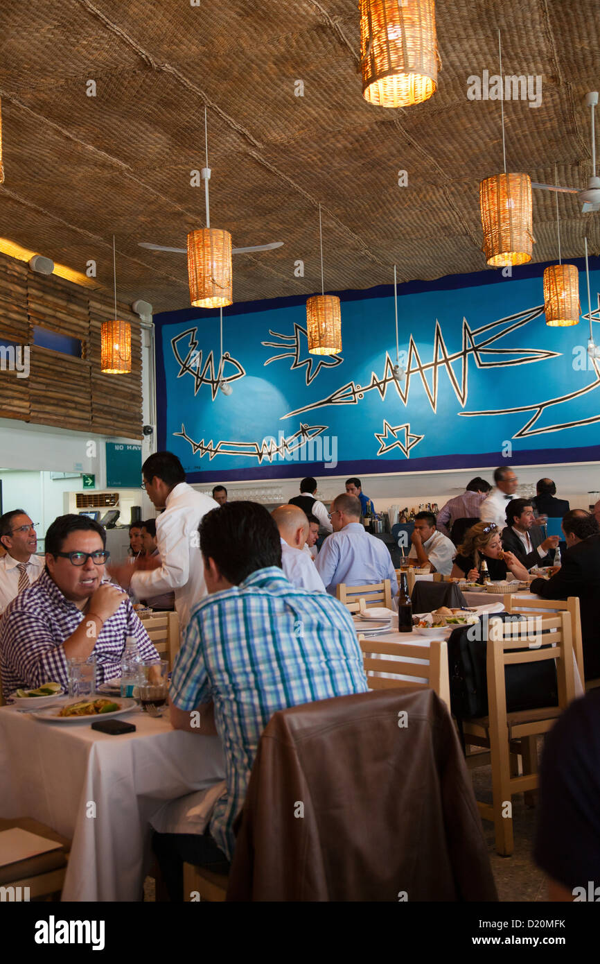 Contramar Restaurant in Roma Norte area of Mexico City DF Stock Photo ...