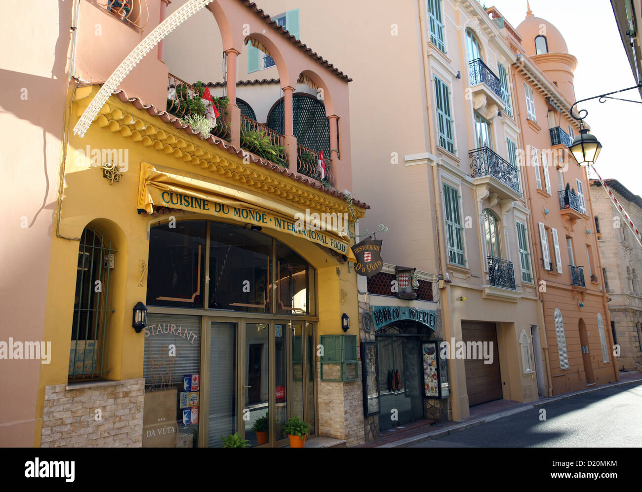 Old town monaco street hi-res stock photography and images - Alamy