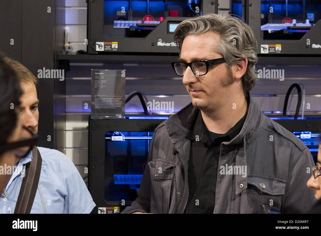 Las Vegas, US - 2013-01-08. Bre Pettis, Co-Founder and CEO of MakerBot ...