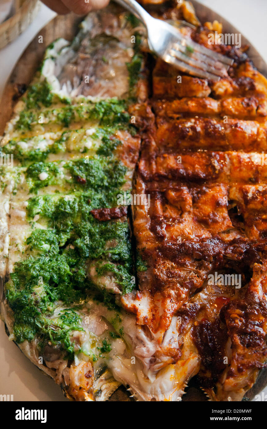 Pescado a la Talle at Contramar Restaurant in Roma Norte area of Mexico ...