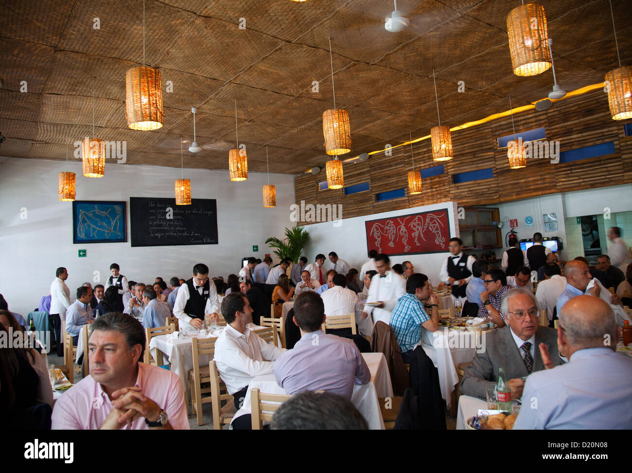 Contramar Restaurant in Roma Norte area of Mexico City DF Stock Photo ...