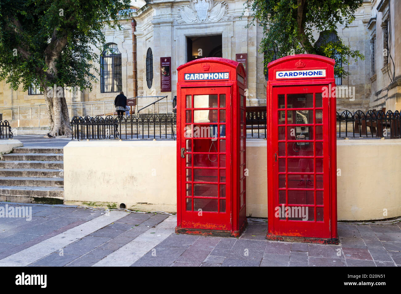 Red Phone Boxes Stock Photo - Alamy