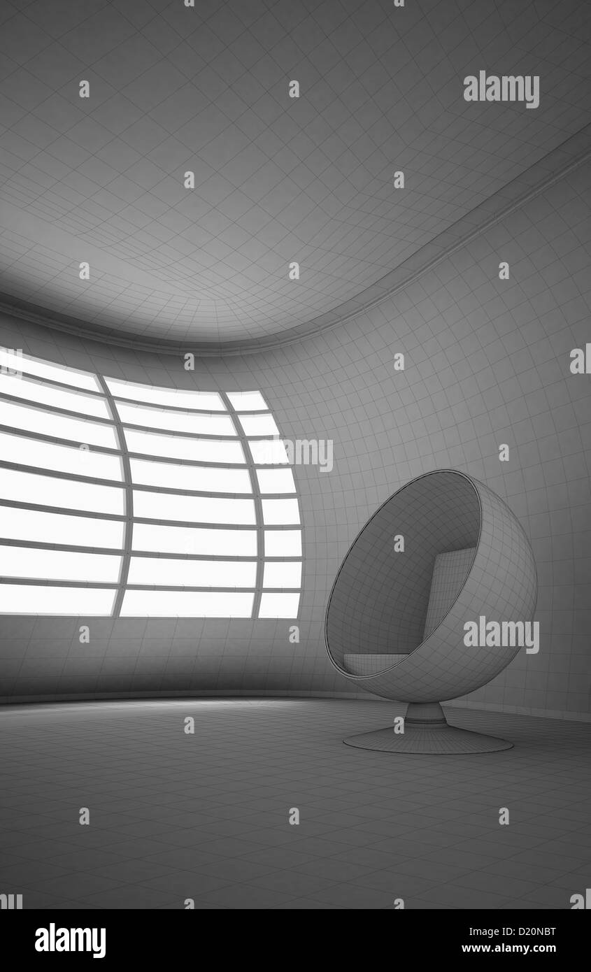modern design chair in a modern room Stock Photo - Alamy