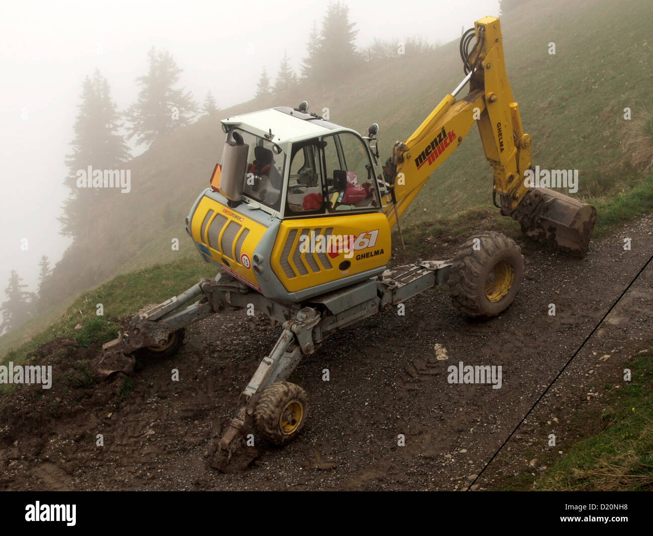 The Menzi Muck A61 Ghelma excavator is a versatile all-terrain machine ...