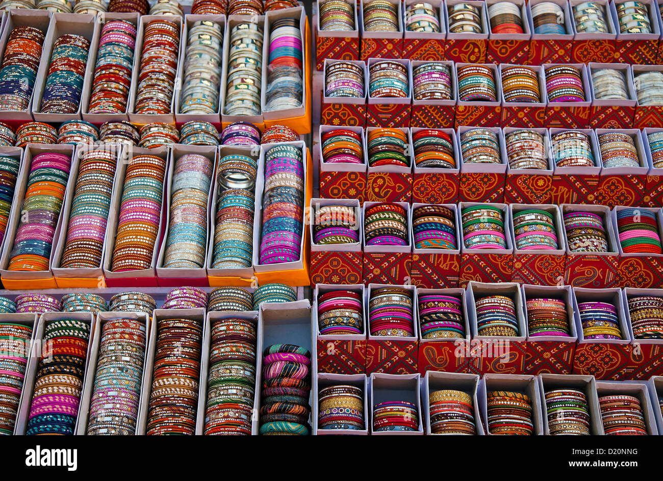 Bangles on a market stall Stock Photo - Alamy