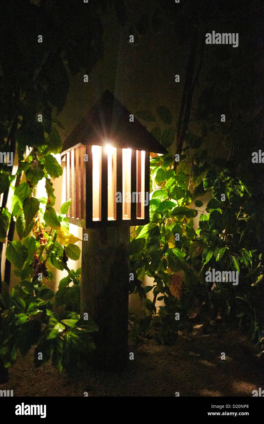 Maldives light lamp path resort hi-res stock photography and images - Alamy