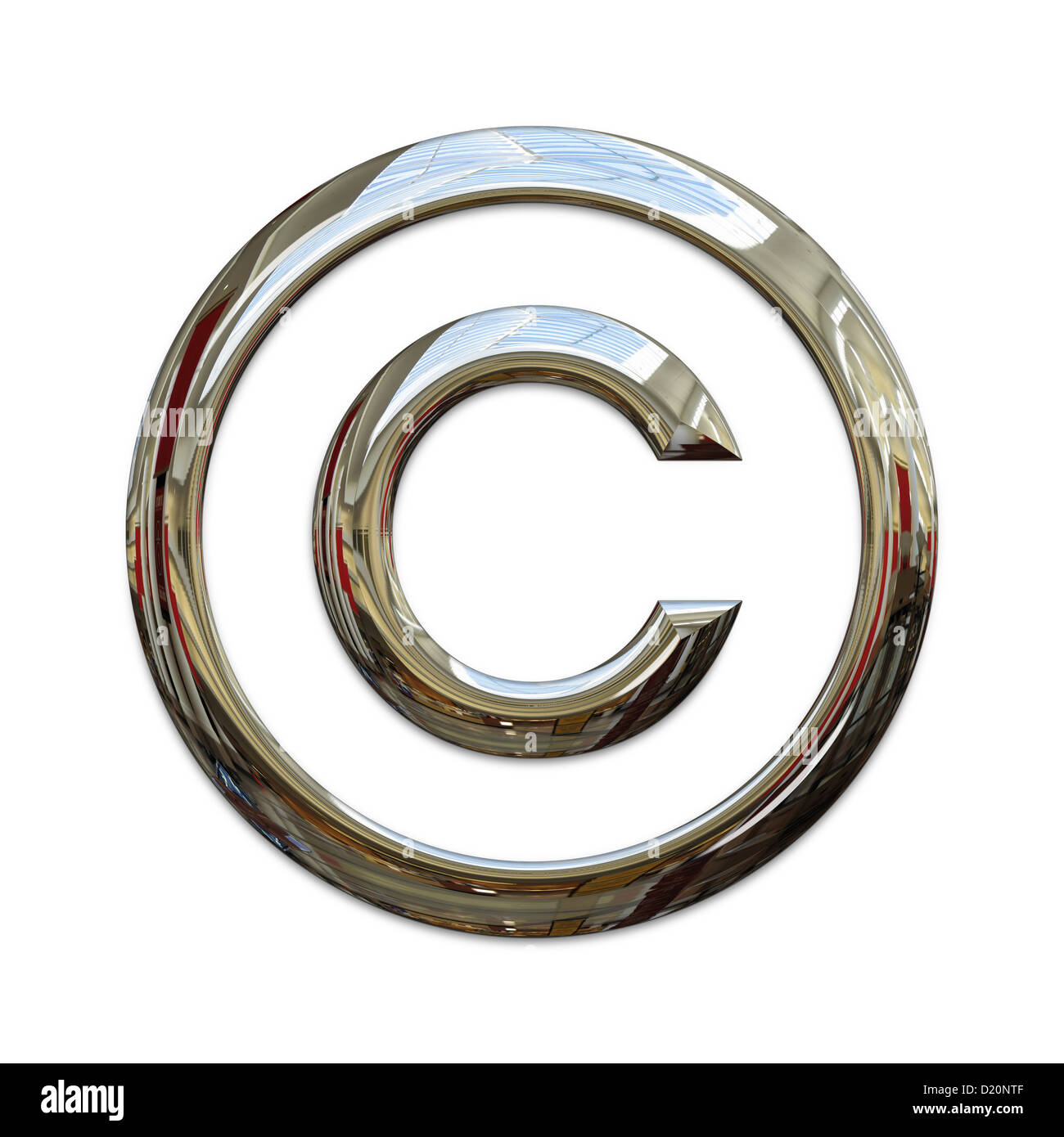 Copyright symbol trademark metal Cut Out Stock Images & Pictures - Alamy