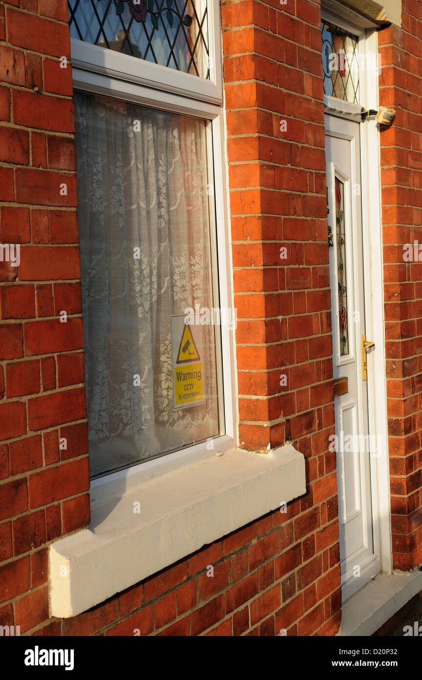 Cctv warning sticker hi-res stock photography and images - Alamy