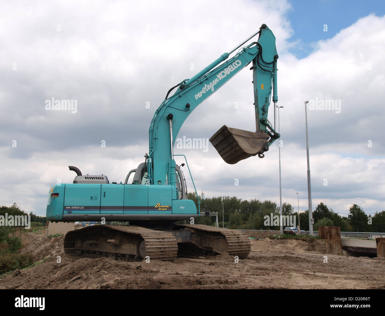 Kobelco excavator hi-res stock photography and images - Alamy