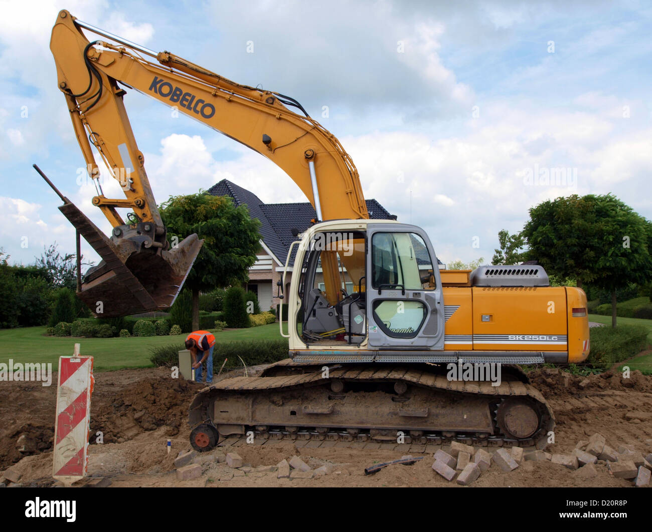Kobelco excavator hi-res stock photography and images - Alamy