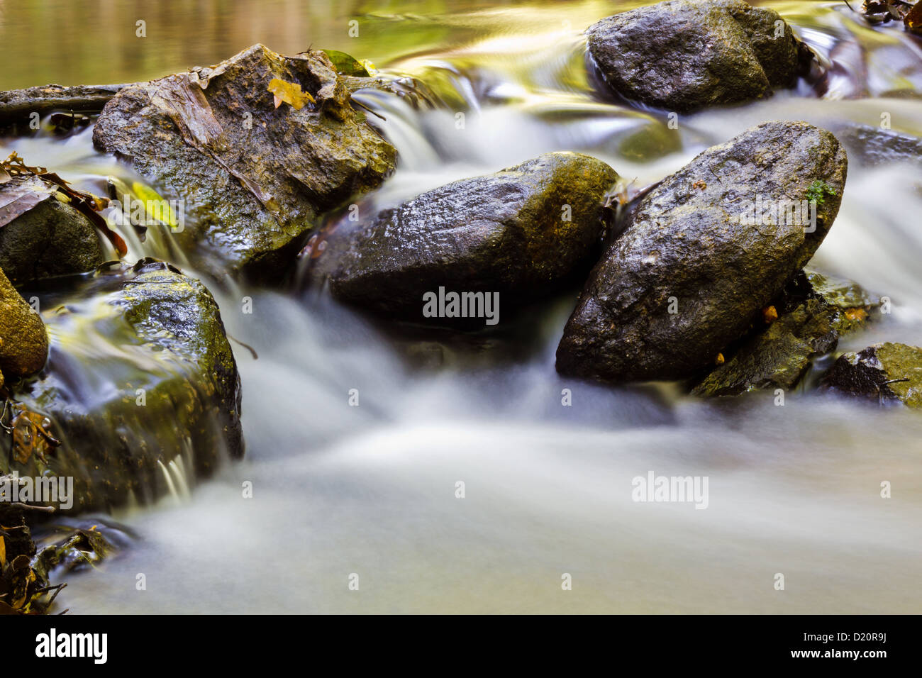 Natural Stream in the Area of Waterfall Stock Photo - Alamy