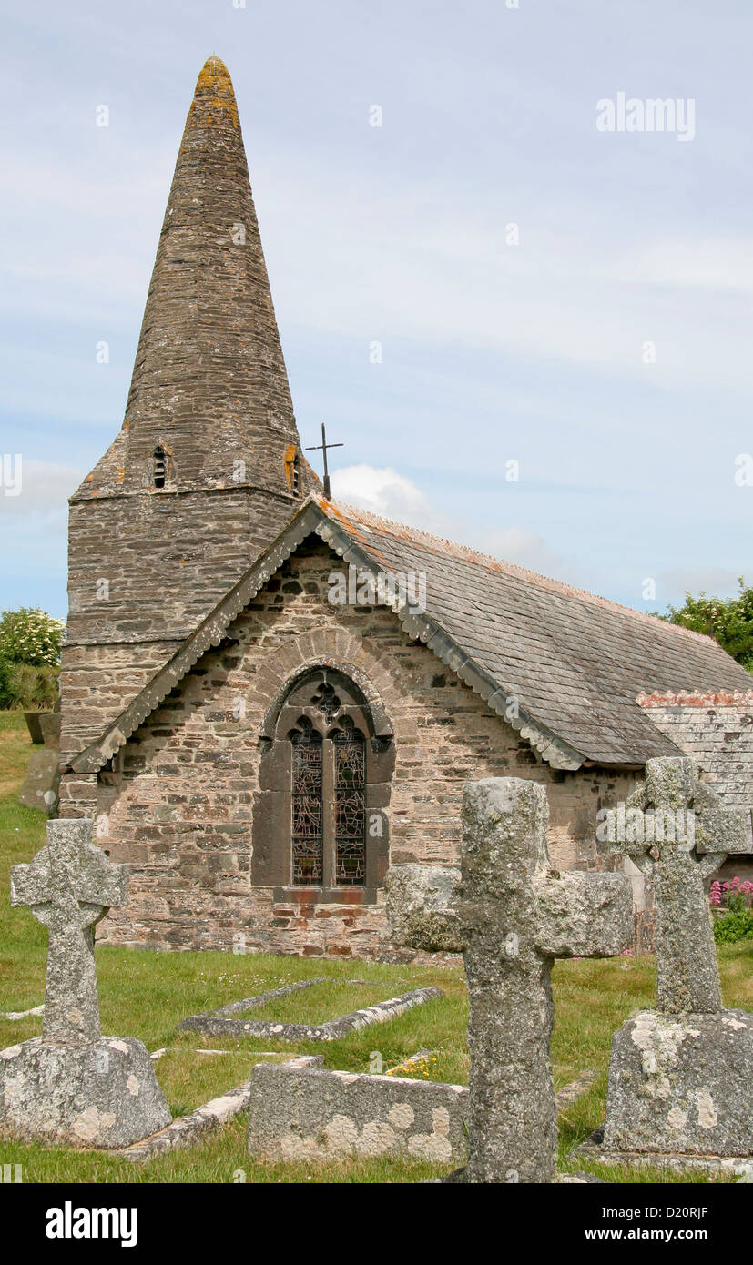 St Enodoc church Trebetherick Cornwall England UK Stock Photo - Alamy