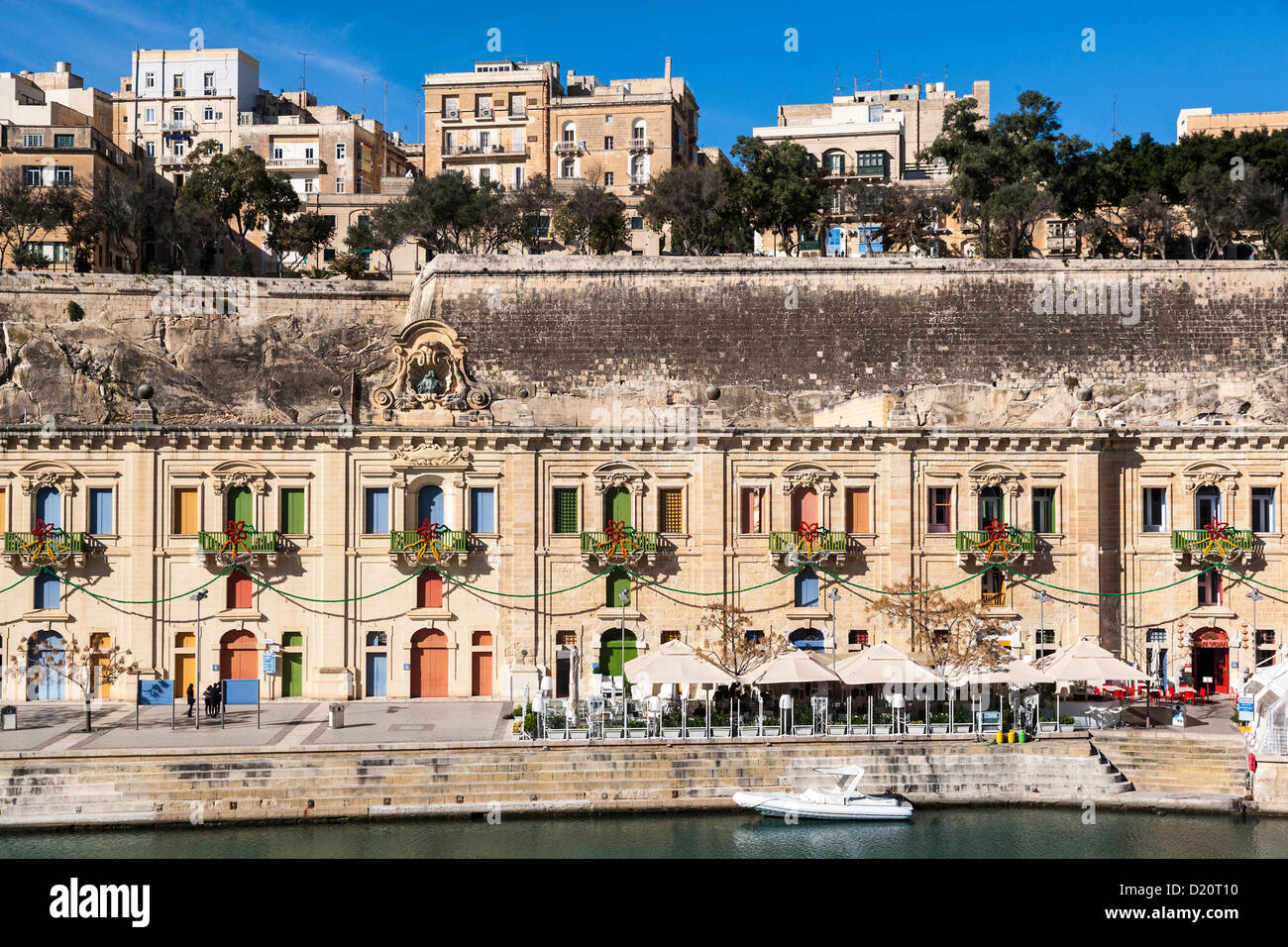 Waterfront by Cruise Terminal Malta Stock Photo - Alamy