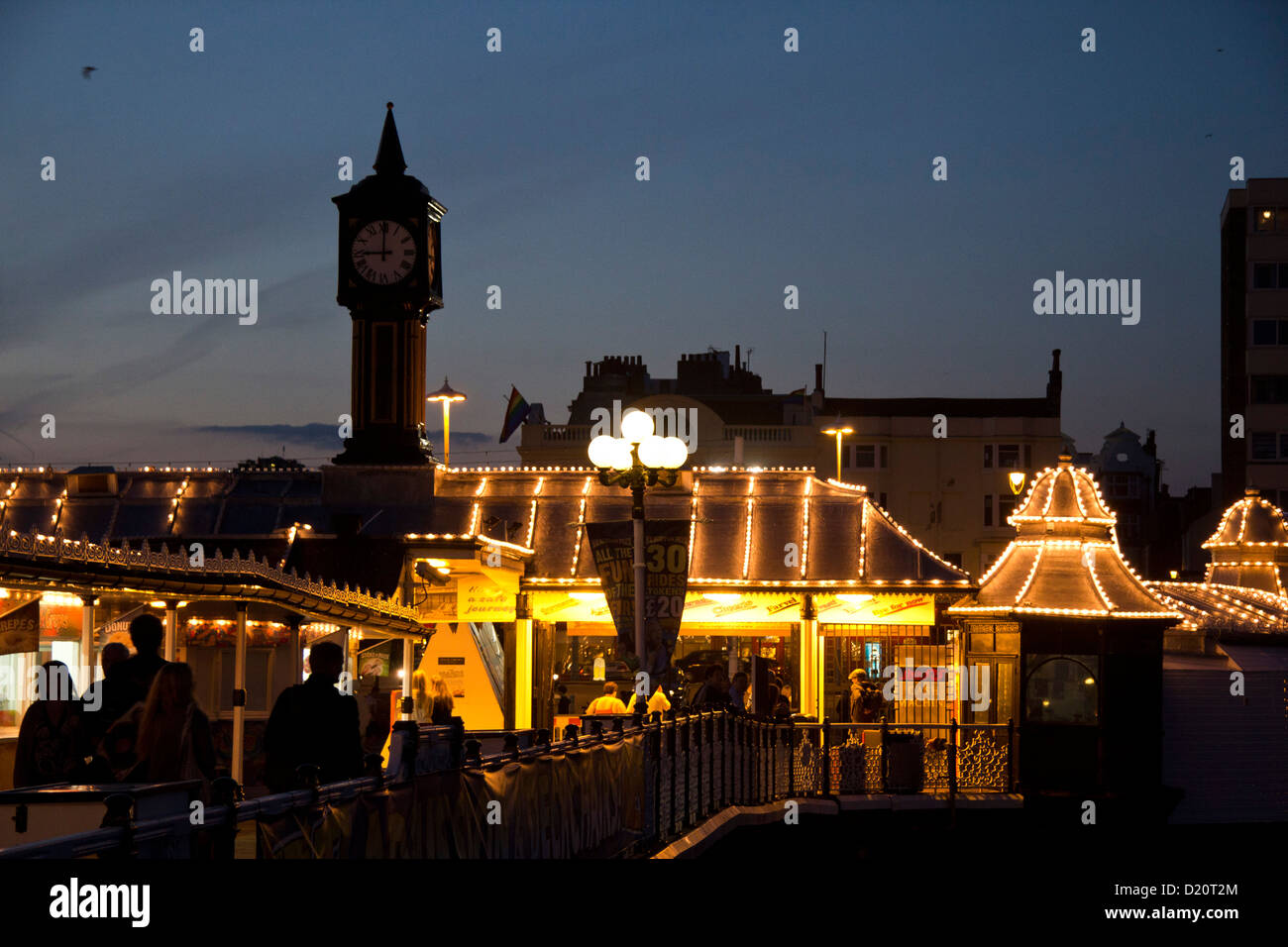 Brighton pier clock hi-res stock photography and images - Alamy
