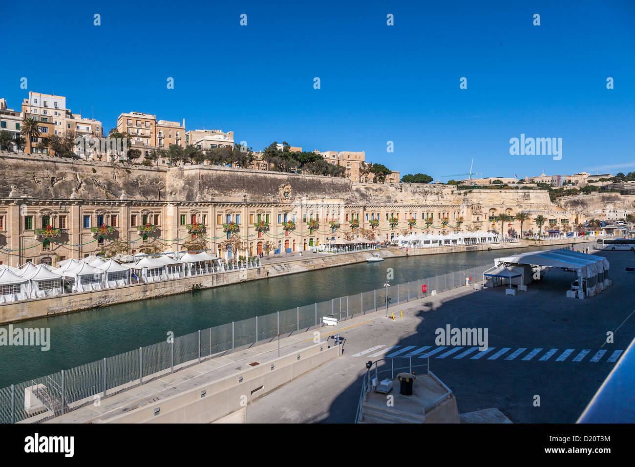 Waterfront by Cruise Terminal Malta Stock Photo - Alamy