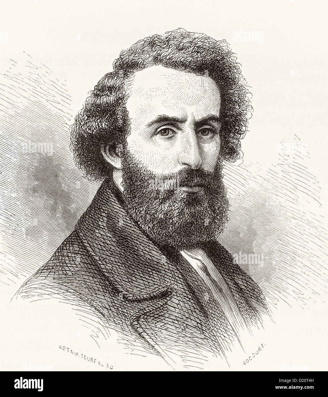 Alfred Rethel, 1816 – 1859. German artist and history painter Stock ...