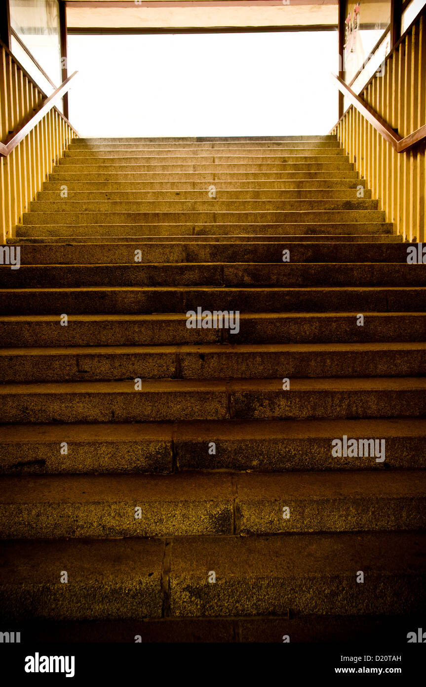 Exit from stairs hi-res stock photography and images - Alamy