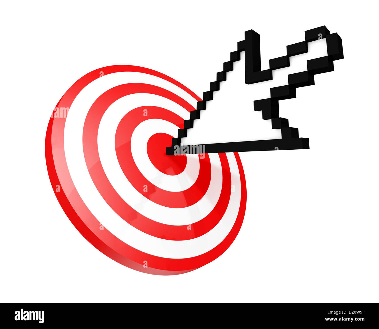 Mouse cursor hitting target hi-res stock photography and images - Alamy