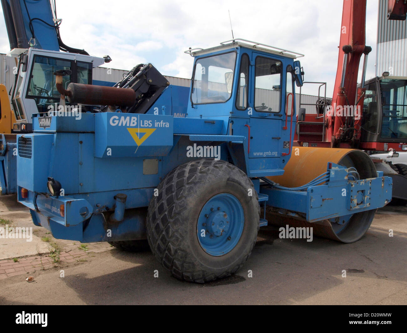 The Hamm road roller is a powerful piece of construction machinery used ...