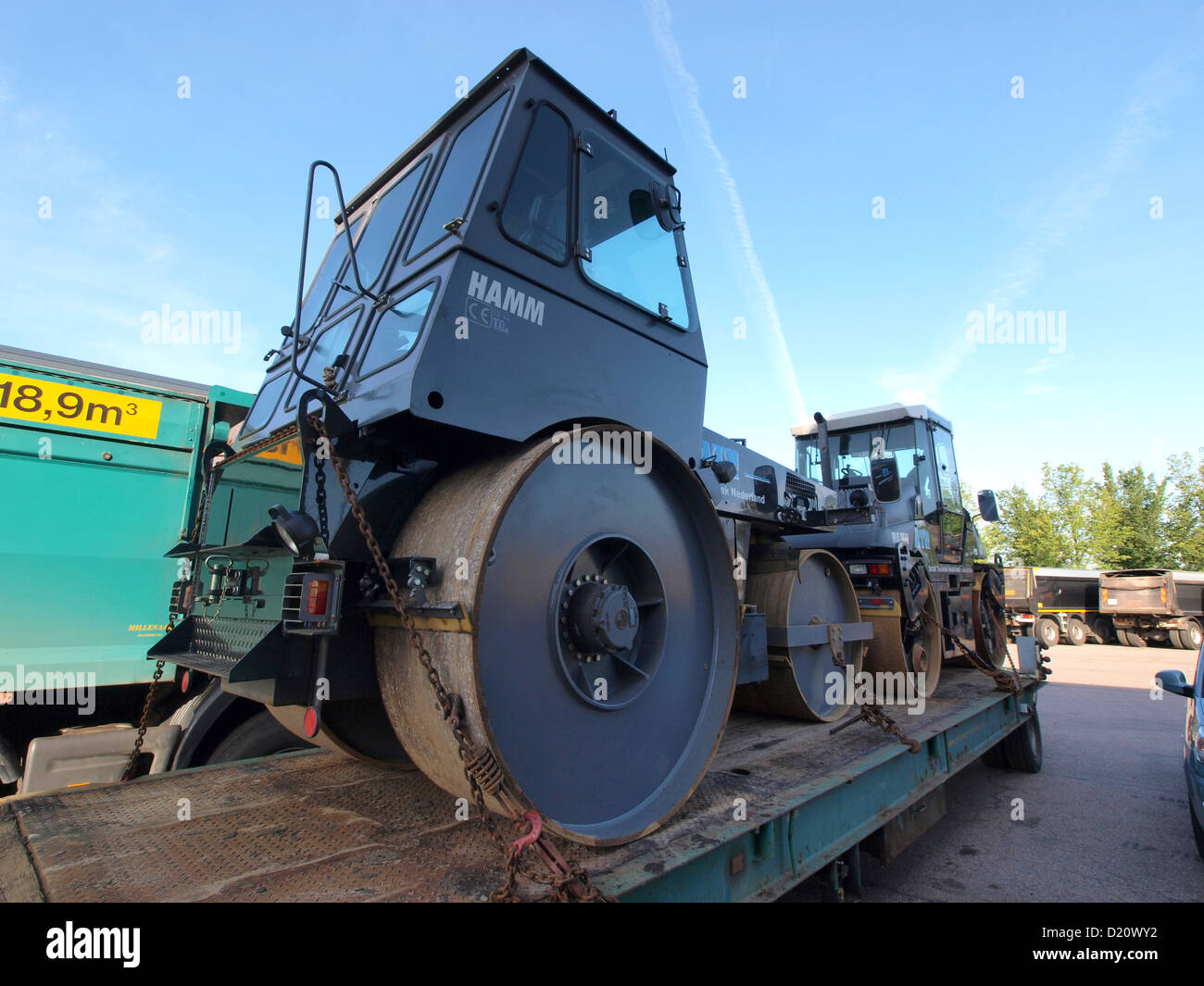 Hamm road roller construction hi-res stock photography and images - Alamy