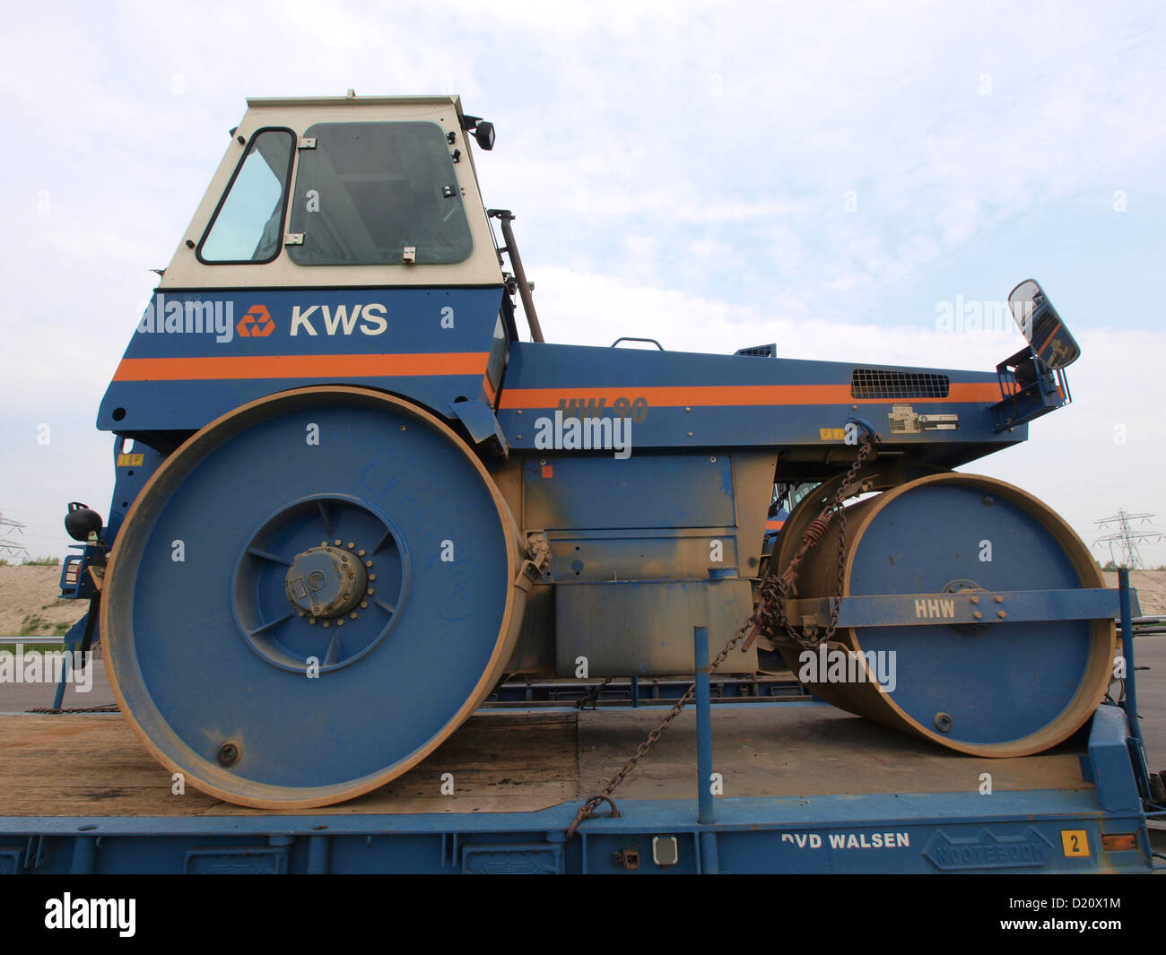 The Hamm road roller is a heavy-duty construction machine used in the ...