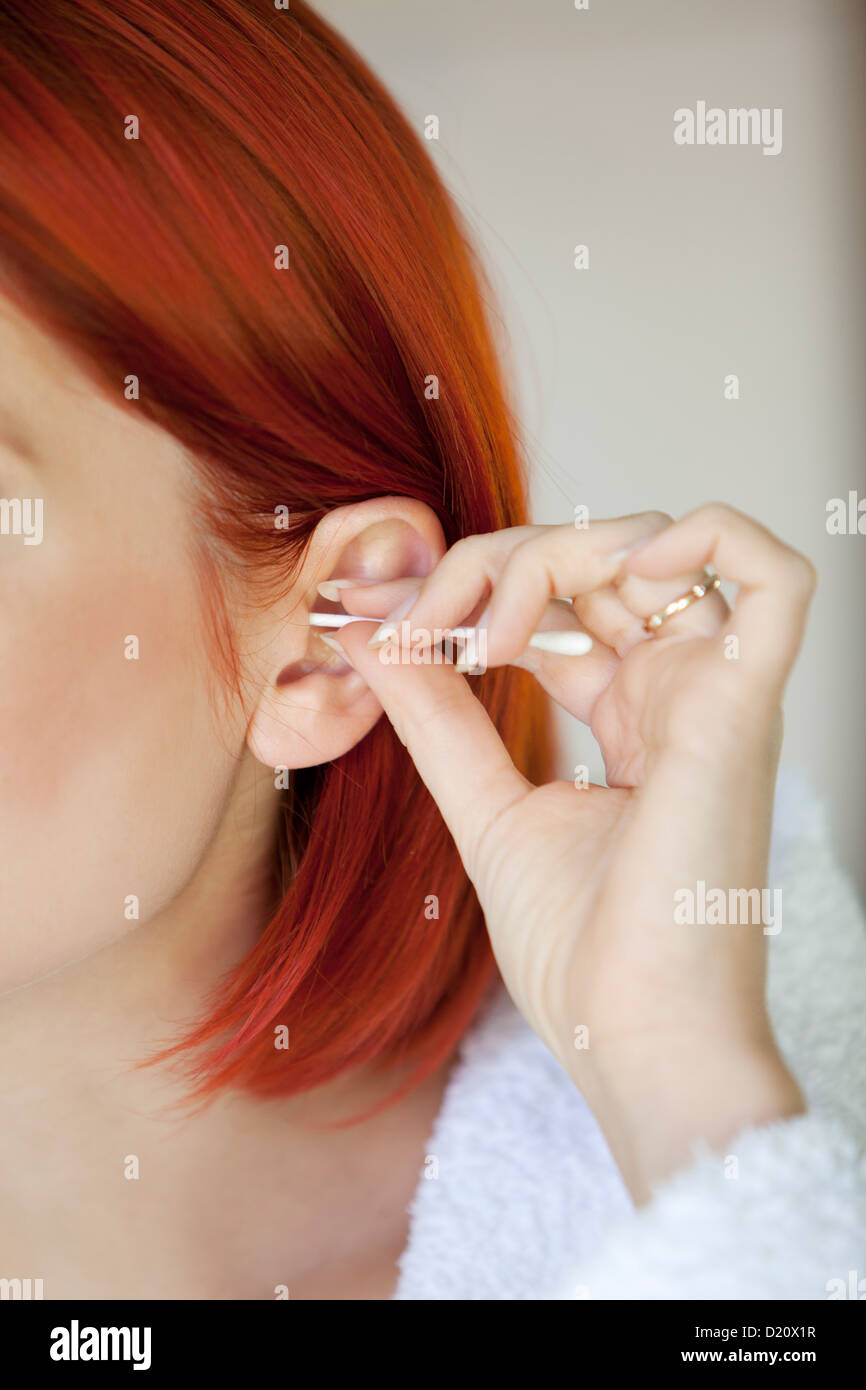 Cotton bud ear hi-res stock photography and images - Alamy