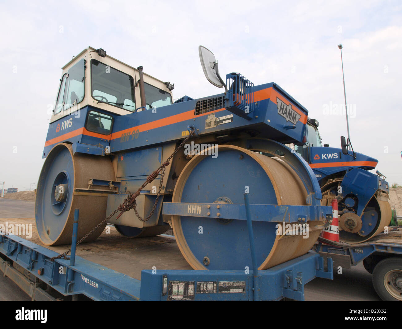 The Hamm road roller is a construction machine used for compaction in ...