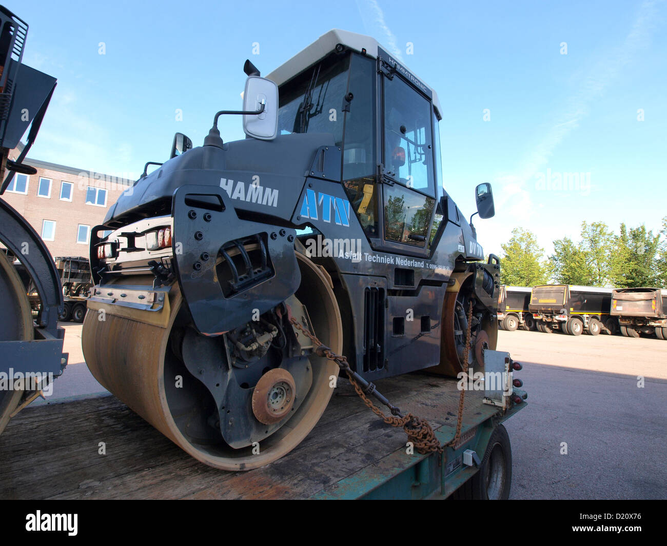 The Hamm road roller is a construction vehicle used for compacting ...