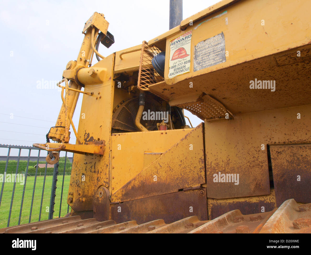 The Giant Caterpillar bulldozer is a heavy-duty construction machine ...