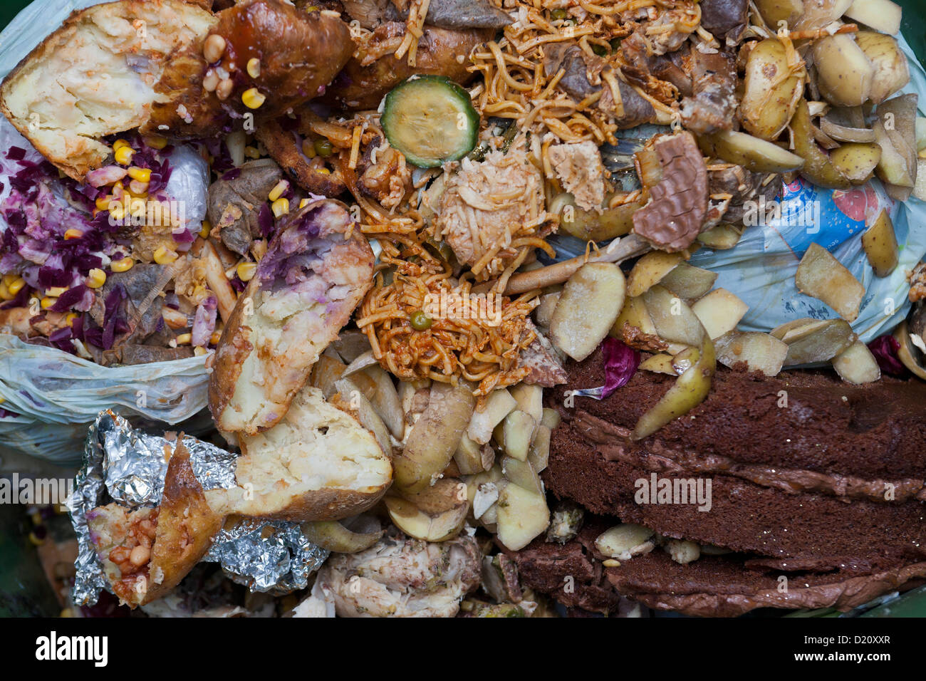 Food Waste for Recycling Stock Photo - Alamy