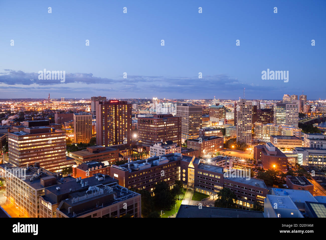 Aerial view of Cambridge and Boston's Back Bay Stock Photo - Alamy