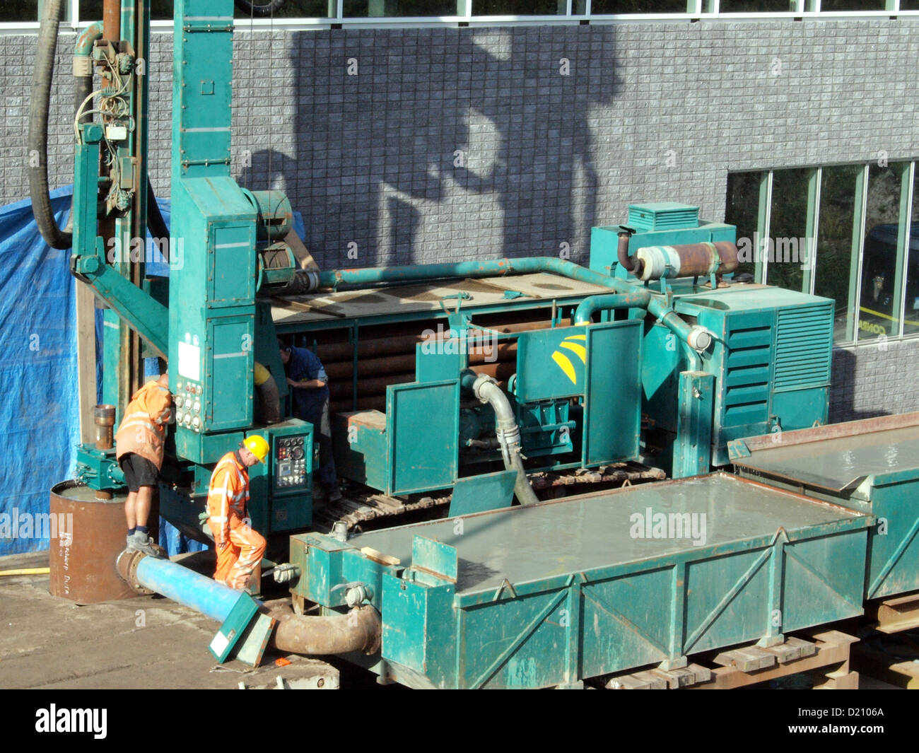 The Dura Vermeer tracked piledriver is a heavy-duty construction ...