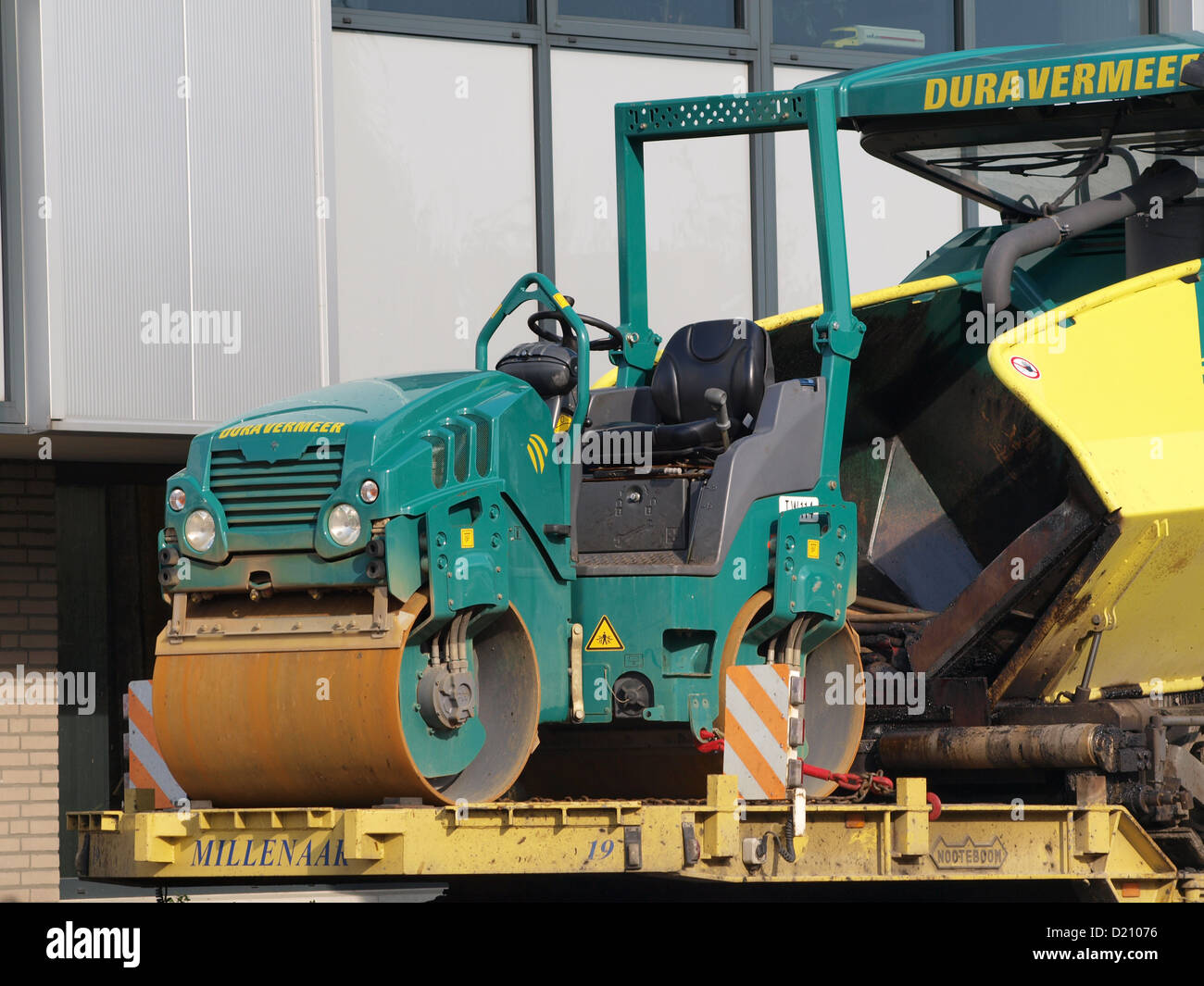 The Dura Vermeer roller is a construction machine used for roadwork and ...