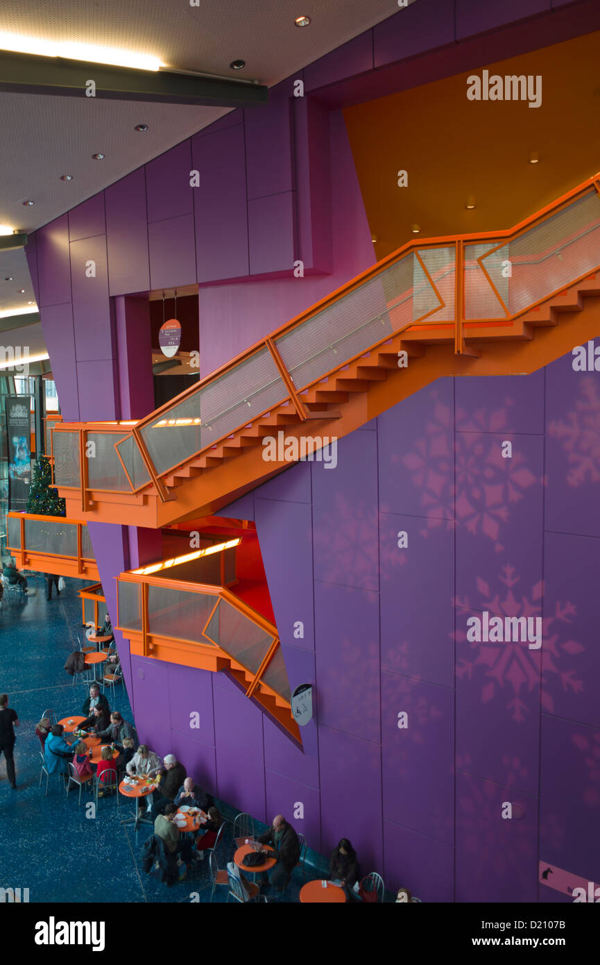 Cafe inside the Lowry Centre Stock Photo - Alamy