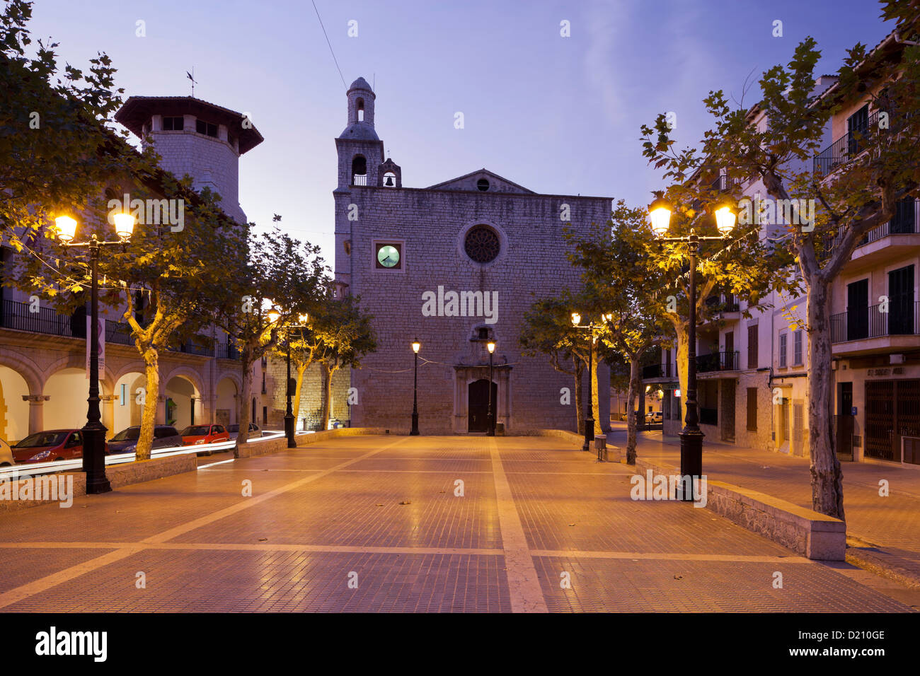 Main square in Alaro, Mallorca, Spain Stock Photo - Alamy