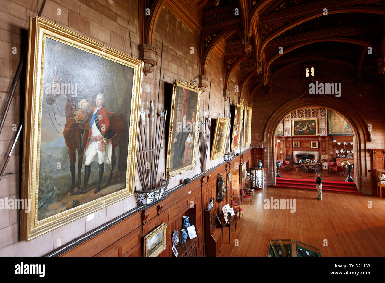 Ancestral portrait gallery in the exibition at Kings Hall, Bamburgh ...
