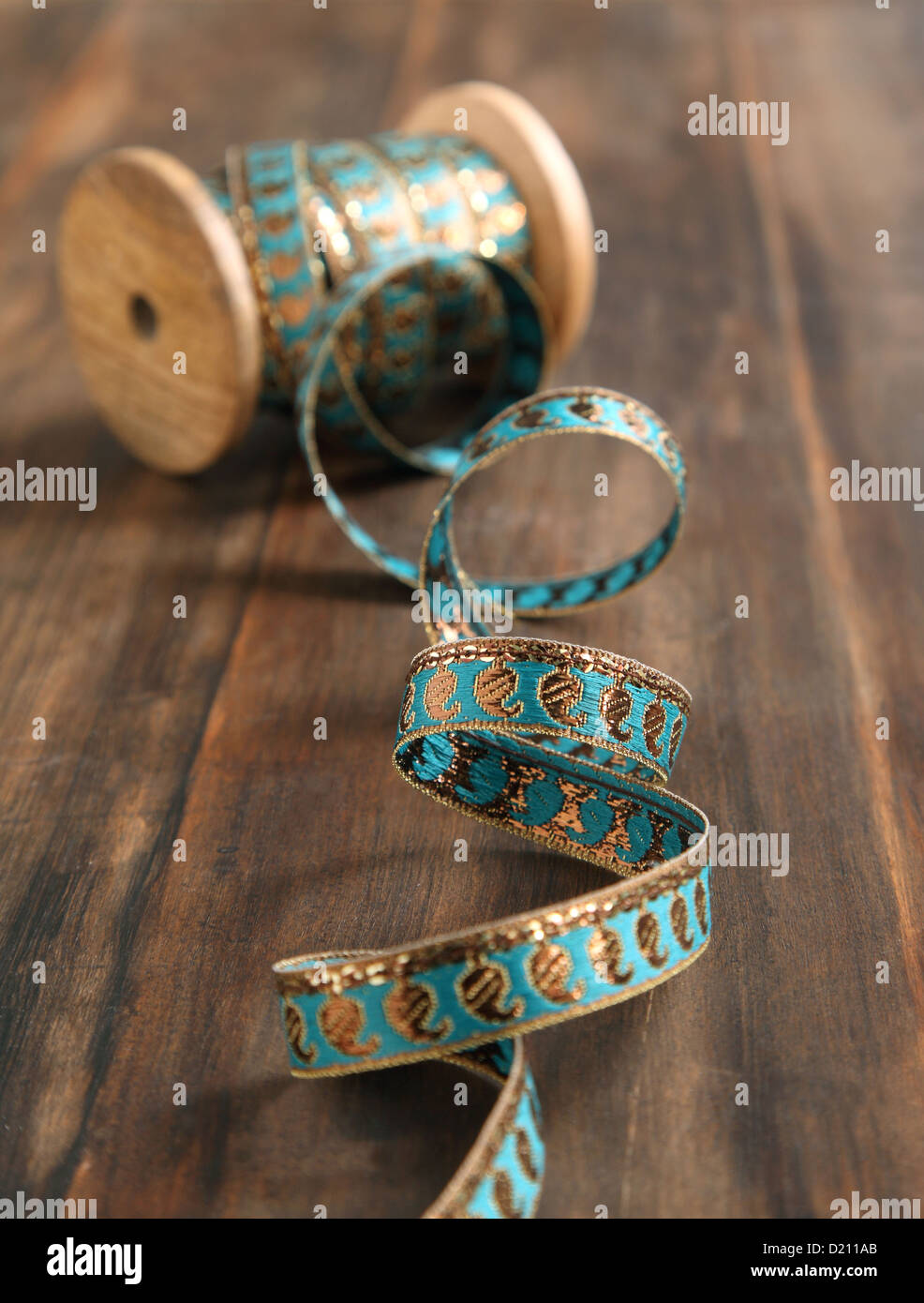 Spool of ribbon Stock Photo - Alamy