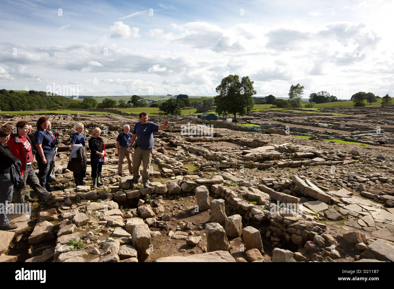 Andrew Birley head of the archaeological excavation Vindolanda with ...