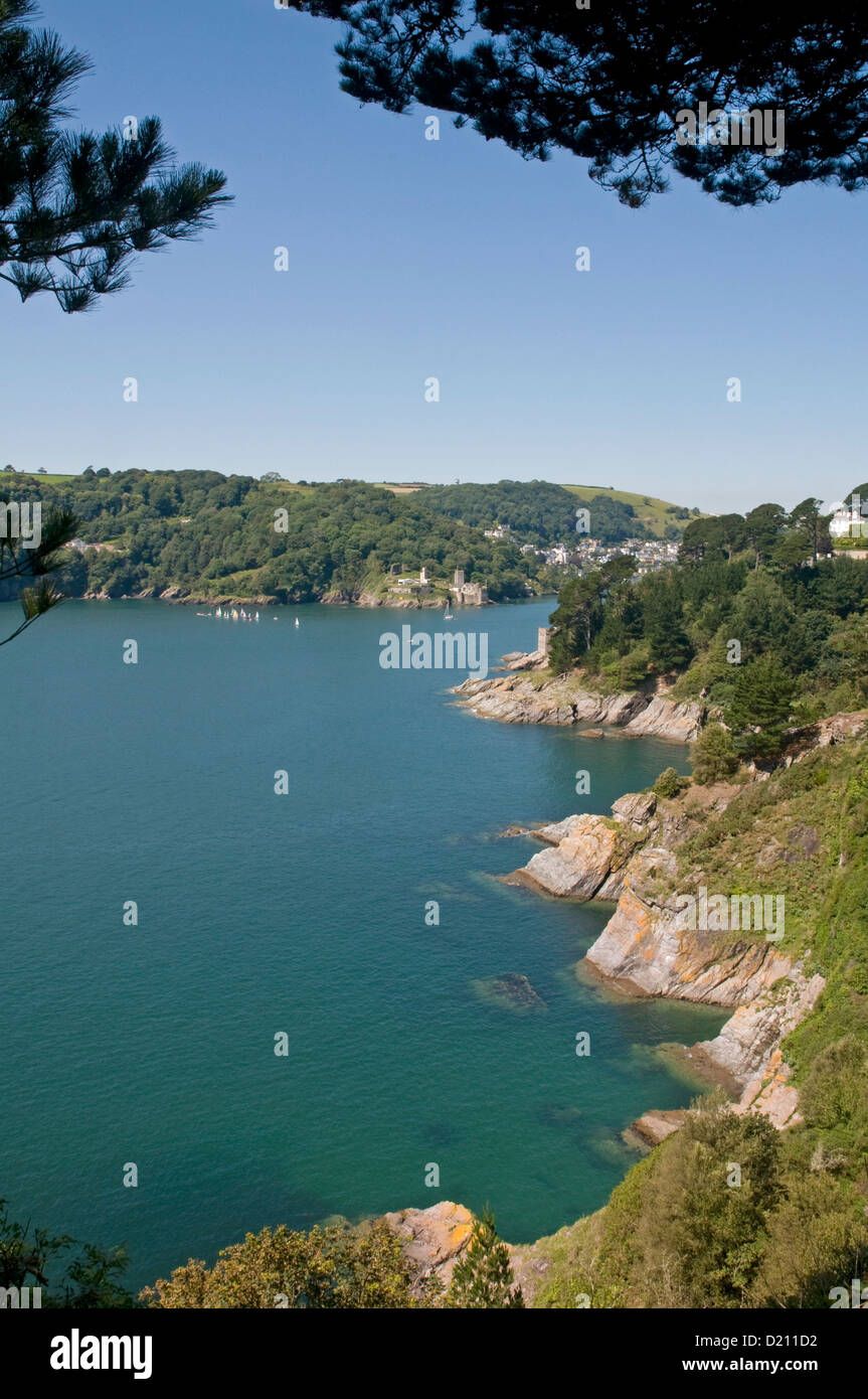 River dart estuary dartmouth devon tourism travel coast hi-res stock ...